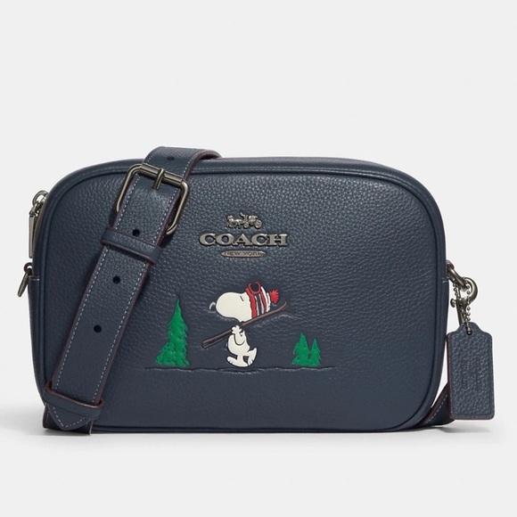 Coach | Bags | Nwt Coach X Peanuts Jamie Camera Bag With Snoopy Ski ...